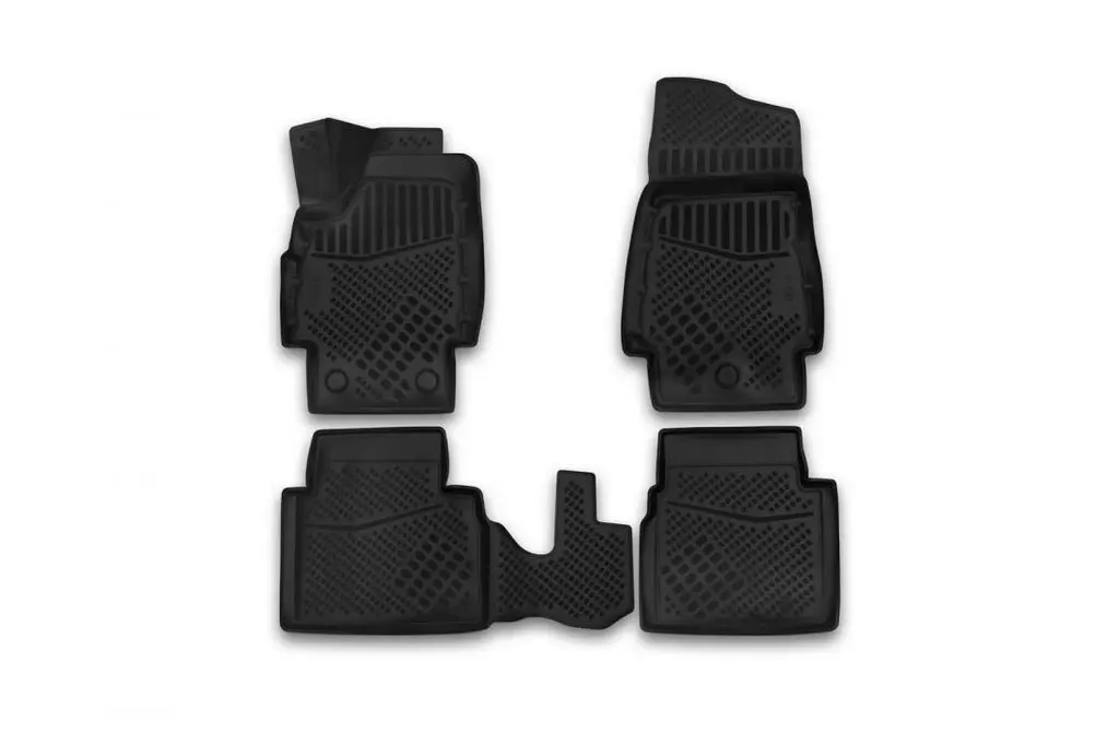 Novline Tipske gumene patosnice Lada 4x4 3D, 4 komada, Crne