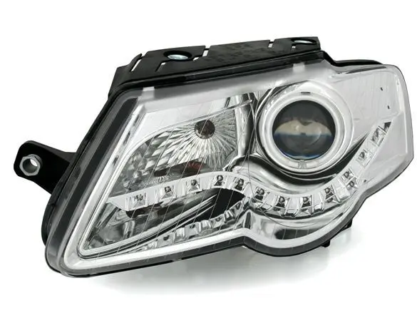 OEM Kristalni farovi Devil Eyes VW Passat B6 3C (2005+), Hrom