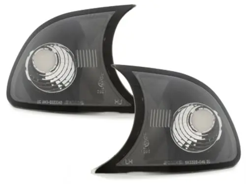 OEM Kristalni migavci BMW E46 coupe (98-01), Crni