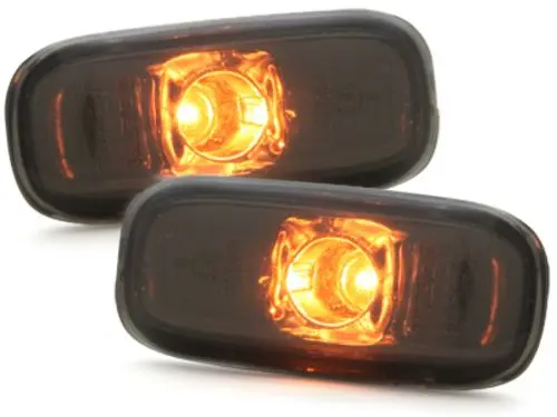 OEM Kristalni bočni migavci Audi, Crni