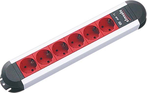 Bachmann 331040 razdelnik – produžni kabl 6x 2.00 m IP20 srebrno crna