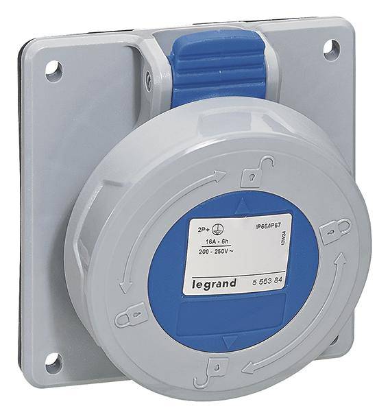 Legrand 555384 CEE montažna utičnica 16 A, 250 V/AC