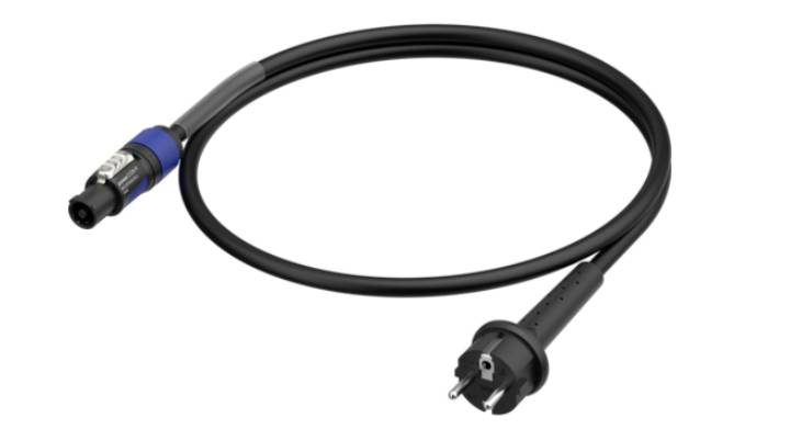 Neutrik napojni priključni kabl 3 m crna powercon muški konektor 3220437