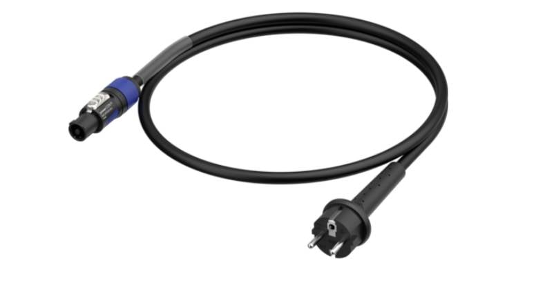 Neutrik napojni priključni kabl 1,5 m crna powercon muški konektor 3220425