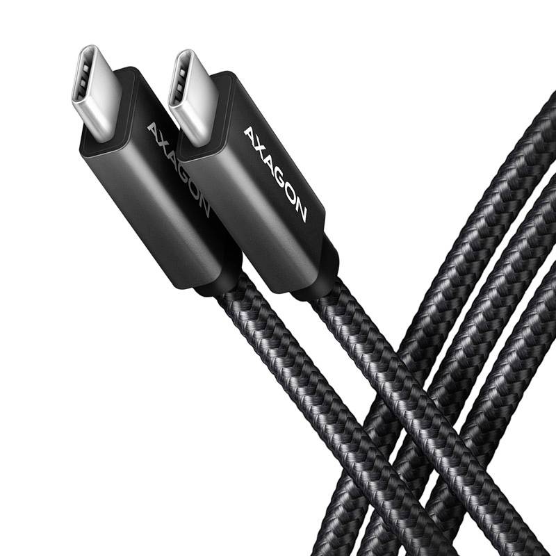 AXAGON BUCM32-CM20AB USB priključni kabl 2 m crna muški konektor USB-C®