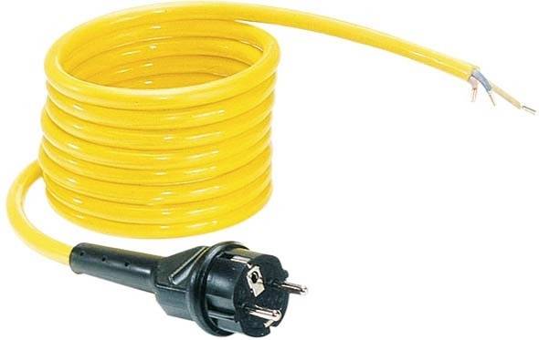 Gifas Electric napojni priključni kabl 10 m žuta sigurnosni muški konektor 2755008