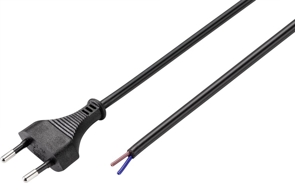 Sygonix SY-5044226 napojni priključni kabl 1,50 m 230 V crna