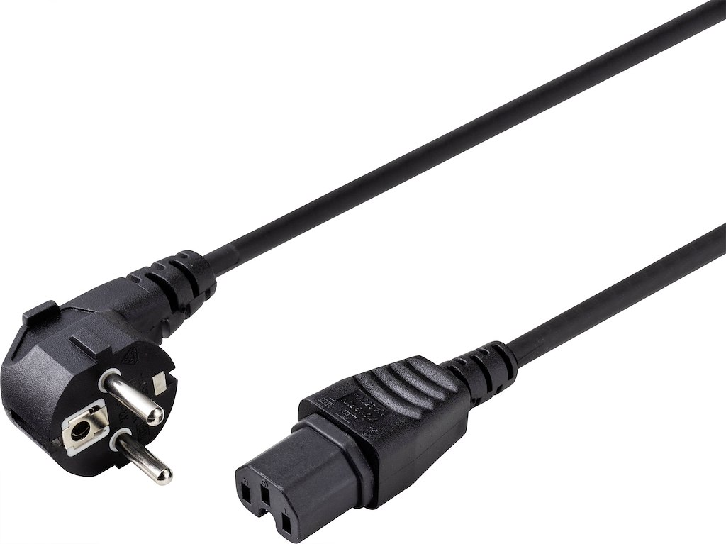 Sygonix SY-5043444 za toplotne naprave napojni kabl 2,00 m 230 V crna