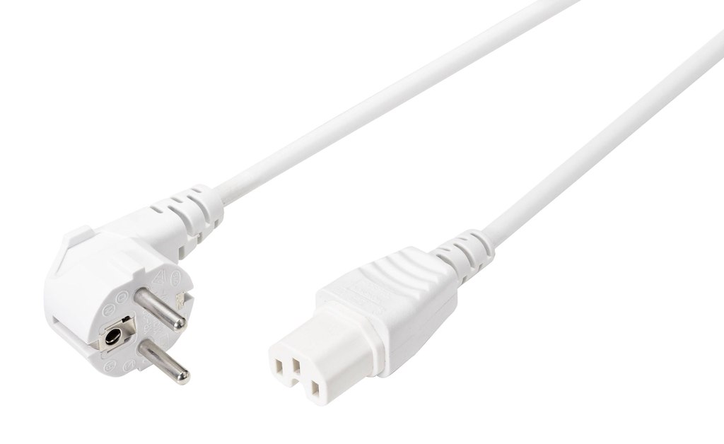 Sygonix SY-5043442 toplotne naprave priključni kabl 2,00 m 230 V bela