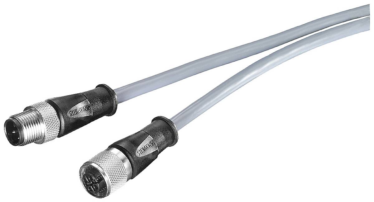 Siemens M12-180/M12-180 napojni priključni kabl 0,50 m siva kabl