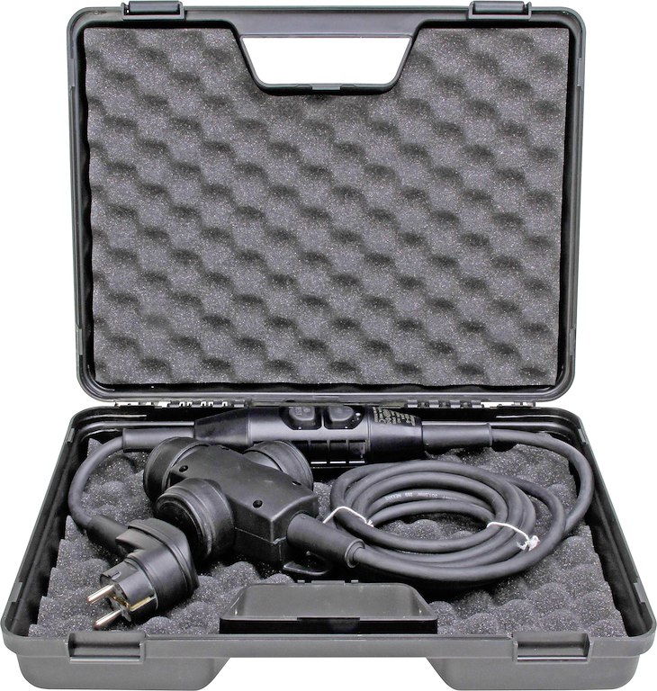 Kopp PRCD-S produžni kabl sa zaštitnom sklopkom 230 V crna ugaoni 3437770