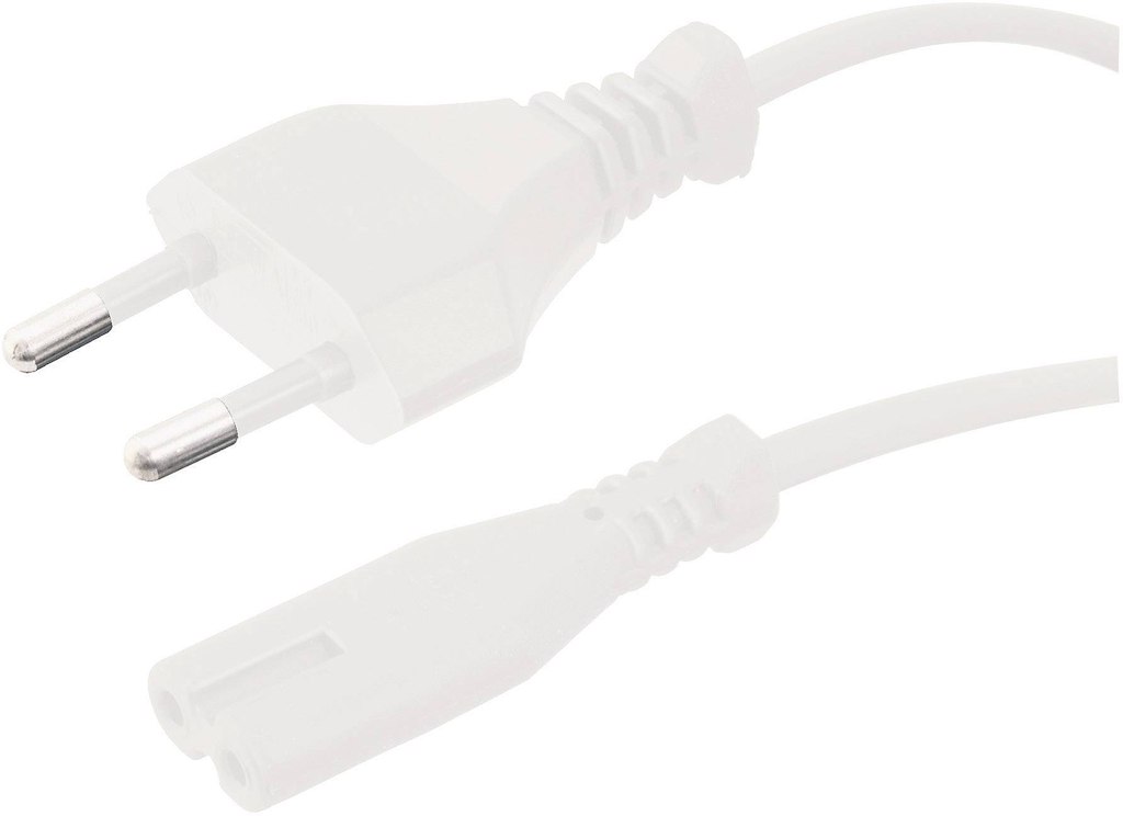 napojni priključni kabl 1,80 m 230 V bela