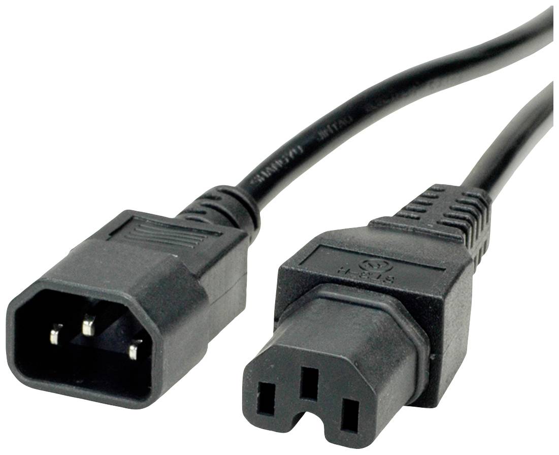 Value napojni priključni kabl 1,00 m 250 V crna