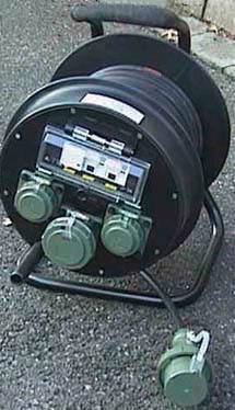 Gifas Electric 5-polni odmotač kabla 50 m crna ravan