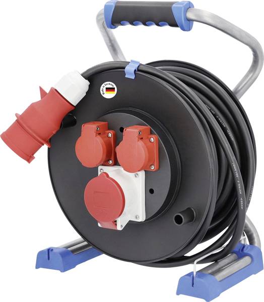 AS Schwabe 5-polni kablovski doboš 25 m crna 1, 5 mm² 2249519