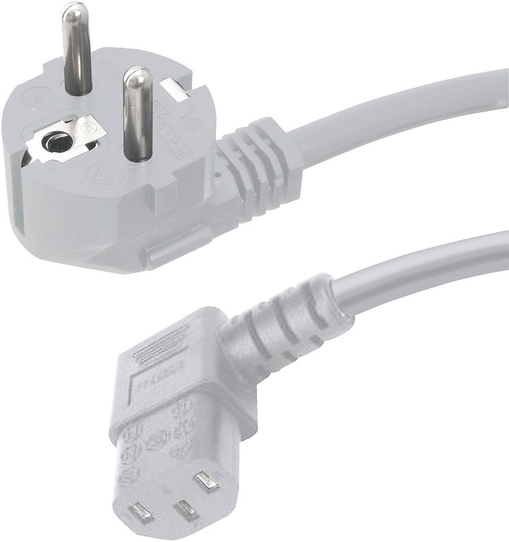 Priključni kabl za uređaje 2,50 m 250 V siva 621545