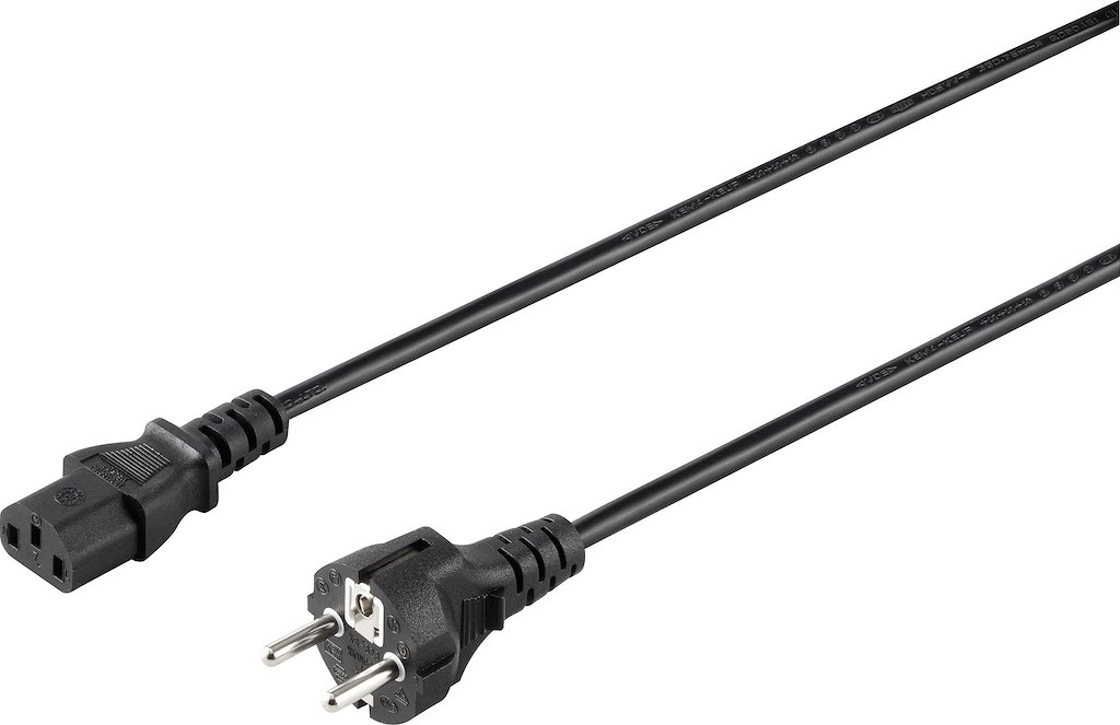 Sygonix SY-5042694 priključni kabl za uređaje 1,50 m 230 V crna