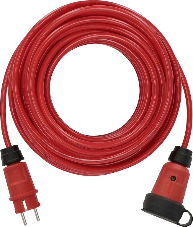 Brennenstuhl H07BQ-F strujni produžni kabl 25 m crna, crvena sigurnosni muški konektor