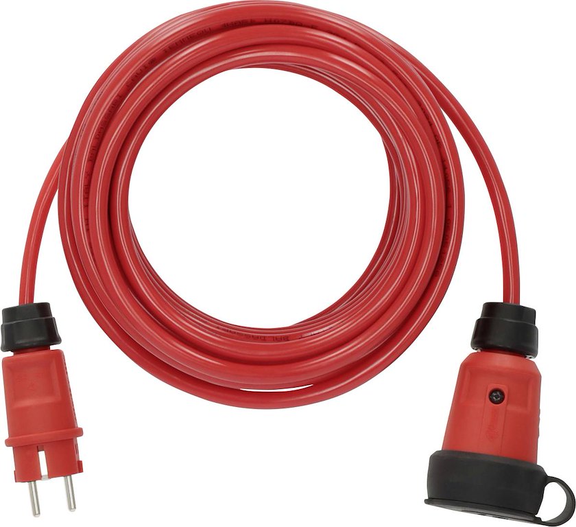 Brennenstuhl H07BQ-F strujni produžni kabl 10 m crna, crvena sigurnosni muški konektor