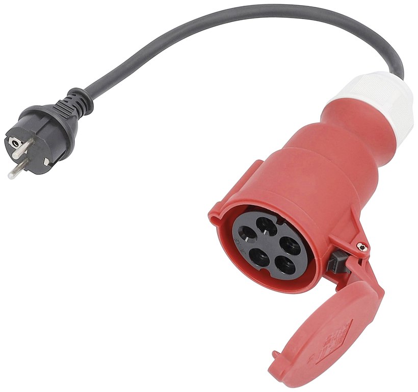 kot H07RN-F napojni adapterski kabl 0,3 m 230 V crna