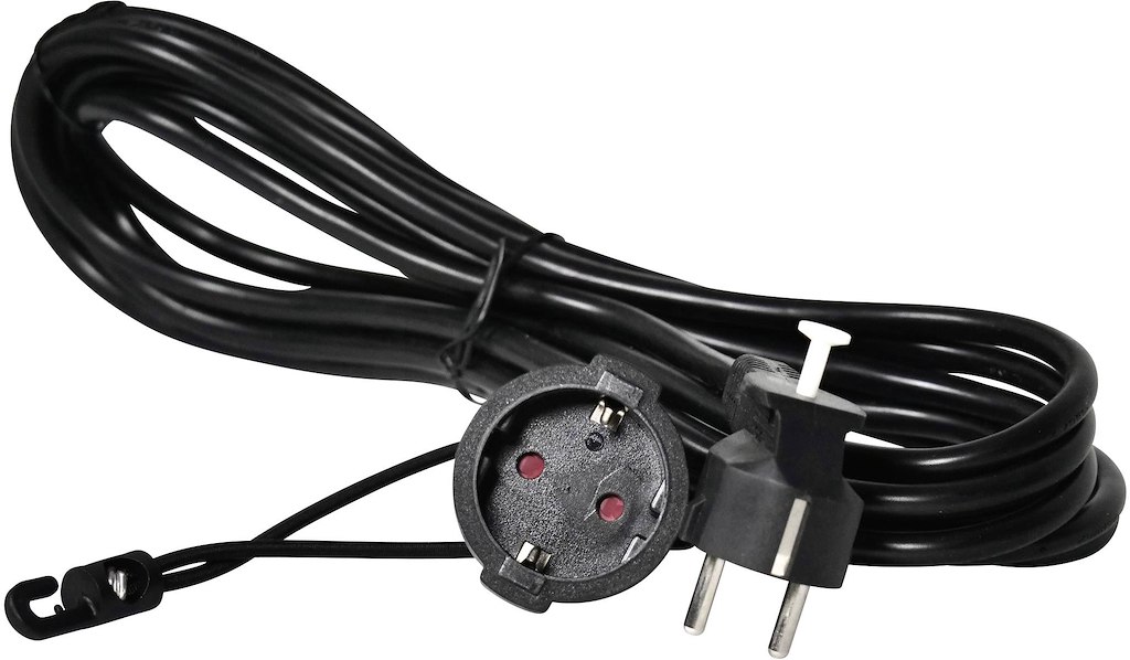 Easyout EO-780803 strujni produžni kabl 5,00 m crna sigurnosni muški konektor