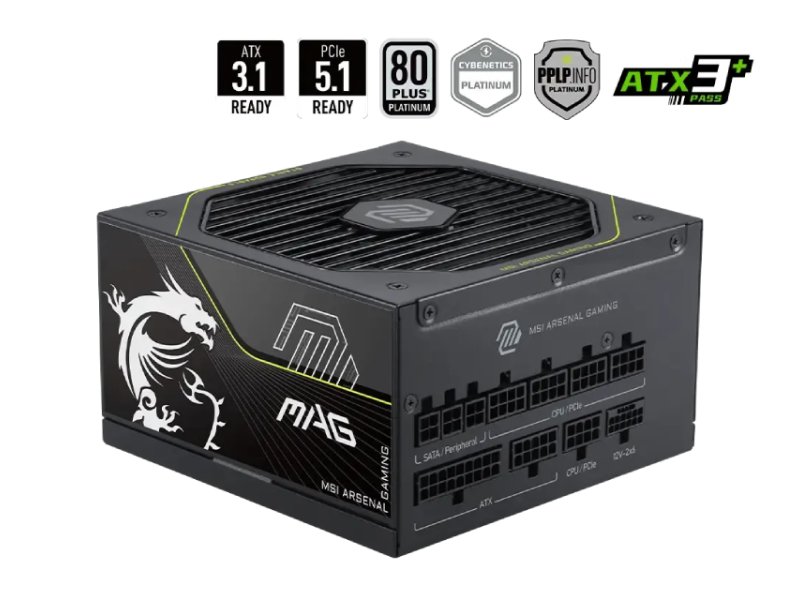 MSI MAG A1200PLS PCIE5 1200W NAPAJANJE