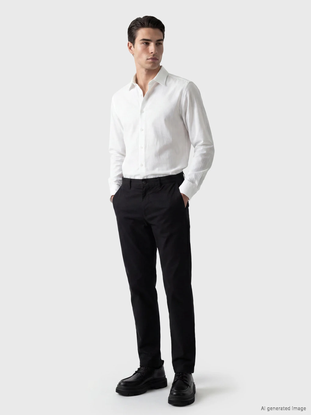 LCWAIKIKI Classic Regular Fit Gabardinske Muške Chino Pantalone