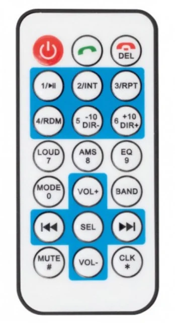 Nedis auto radio VBT1100/BL Blue FM, USB, SD, 3,5mm, Bluetooth, 4x45W + daljinski