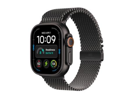 APPLE Watch Ultra 4 GPS + Cellular 49mm Black Titanium Case with Black Titanium Milanese Loop – M (MJAV4SE/A)