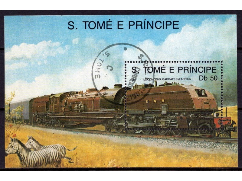 Sao Tome 1989. Blok.208. Vozovi