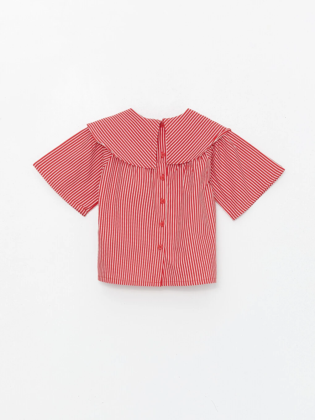 LCW Kids Bluza Za Bebe Devojčice Sa Okruglim Izrezom, Kratkim Rukavima I Prugama