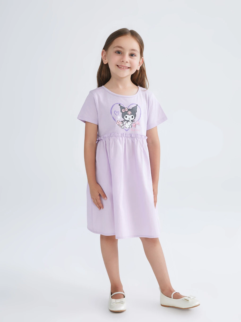 LCW Kids Kuromi Dečja Džersi Haljina Sa Štampom