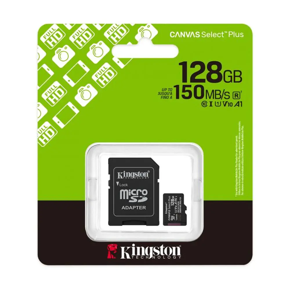 Kingston Memorijska kartica SelectPlus, 128GB, gen 3, 150MB/s, SDCS3, Sa adapterom