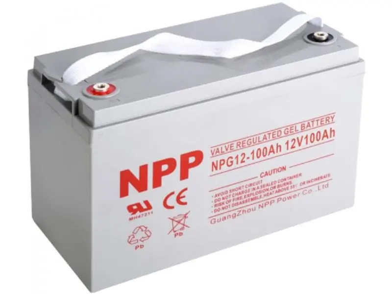 NPP NPG12V-100Ah T16 Gel baterije, 330x171x214x220, Sive