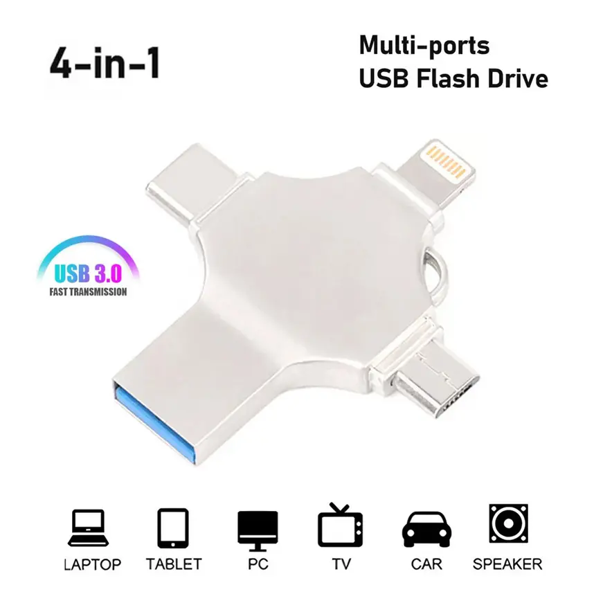 USB flash memorija 4in1 Pen drive, 256GB