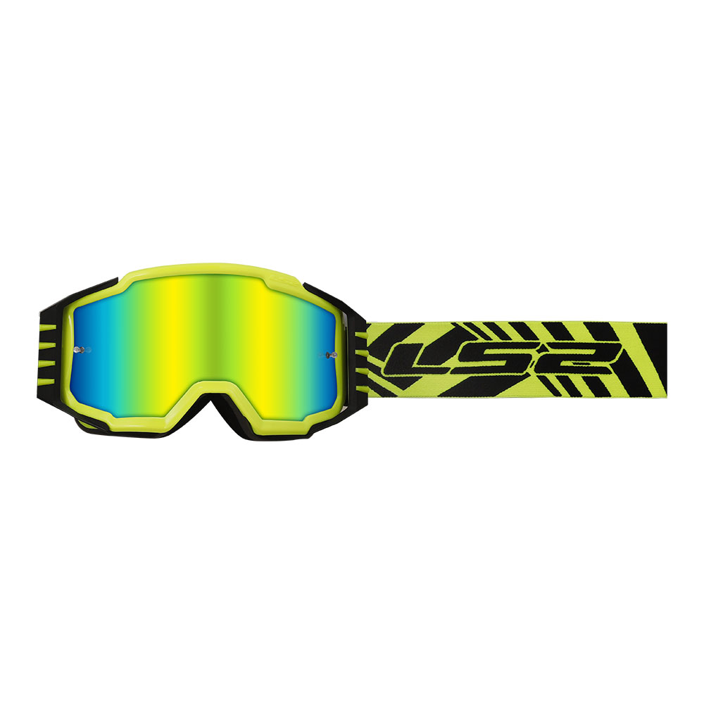 Moto Cross naočare dečije LS2 CHARGER PRO KID žute sa iridijum vizirom
