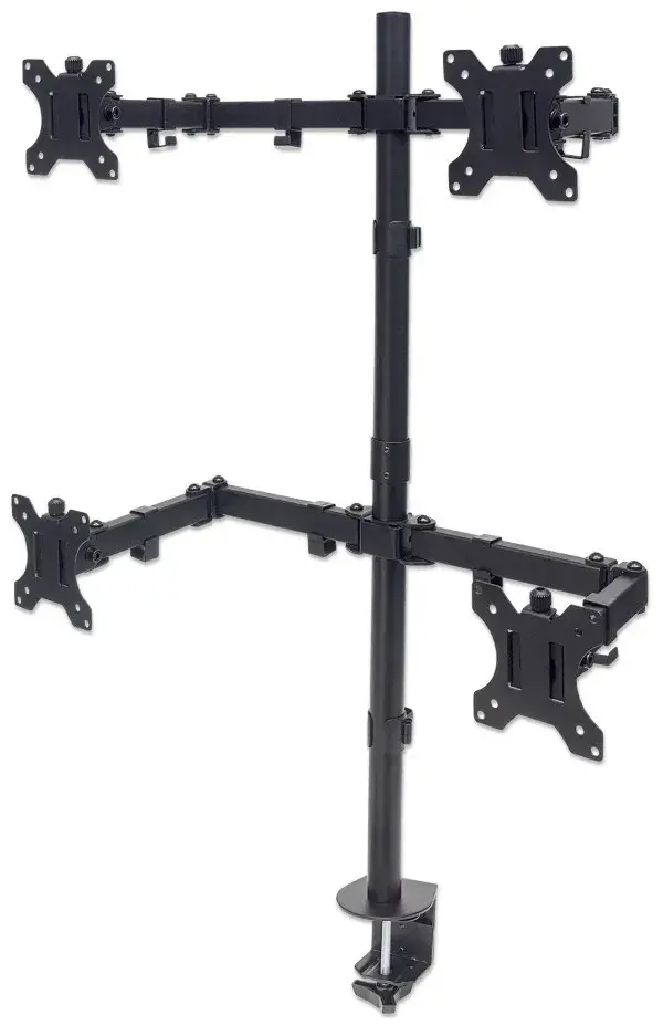 Manhattan Nosač za četiri monitora 461566, stoni, 13-32"