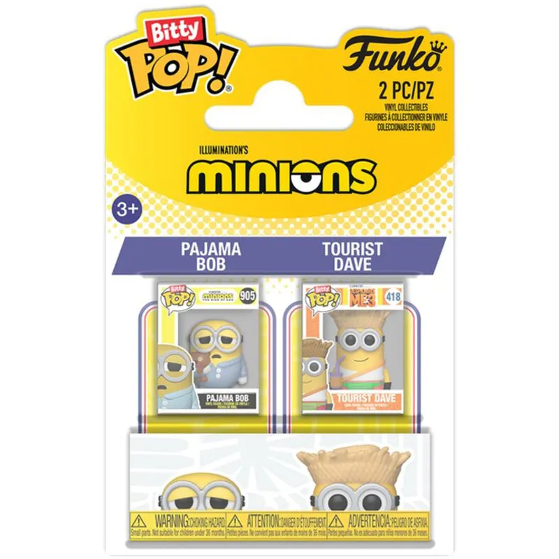 FUNKO BITTY POP!: figurice MINIONS - BOB & DAVE