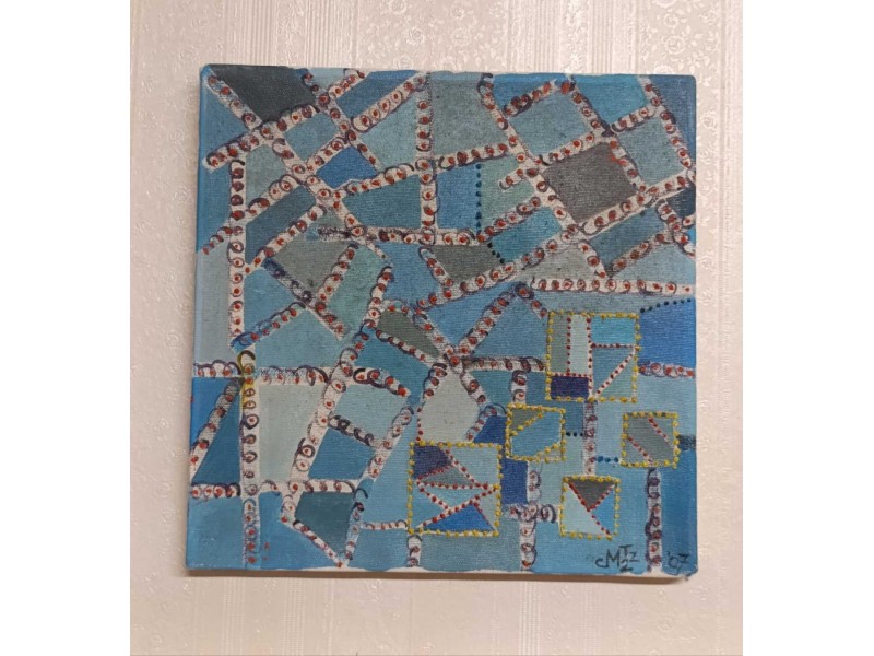 Ulje i akril na platnu 30 x 30 cm