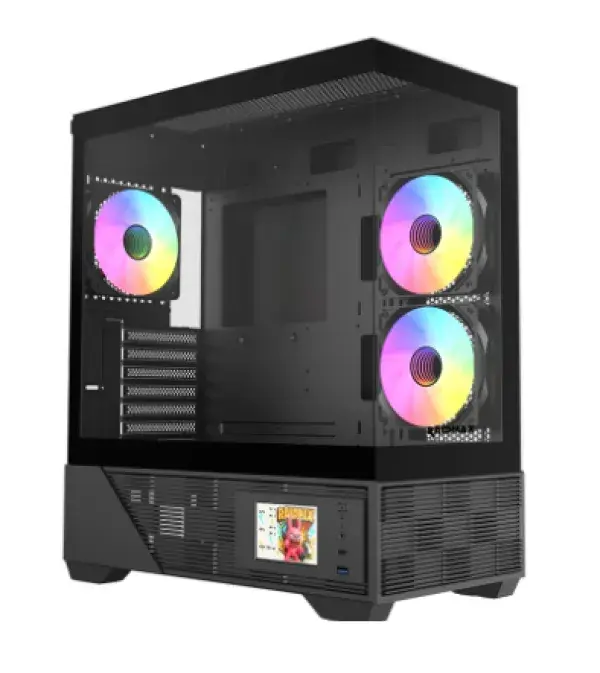 Raidmax Kućište Infinita i803 i803BF, ARGB, LCD ekran, Crno