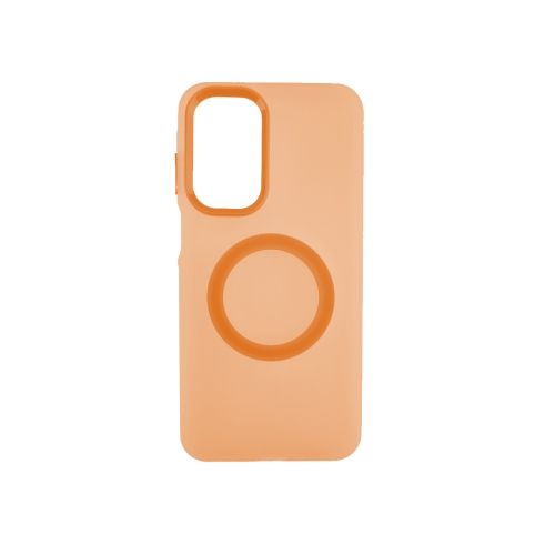 Silikonska Magsafe futrola Fluro Color za Samsung Galaxy S25 FE, narandžasta