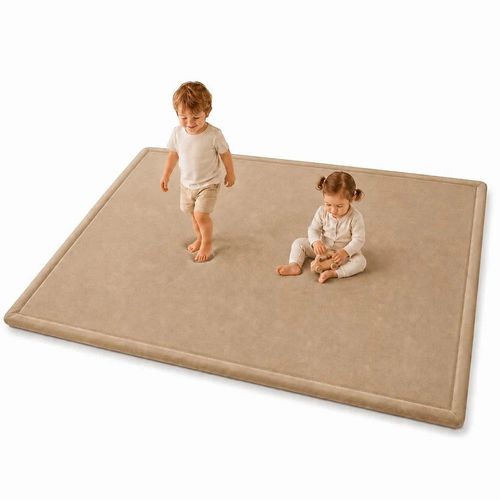 Kinder Home dečiji tepih LOLA sa memorijskom penom 150x200 cm, bež
