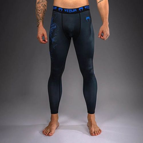 Venum Thunder Dragon Muške Helanke Crne/Royal Blue XL