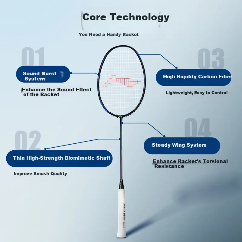 Li-Ning Reket za badminton, Crna