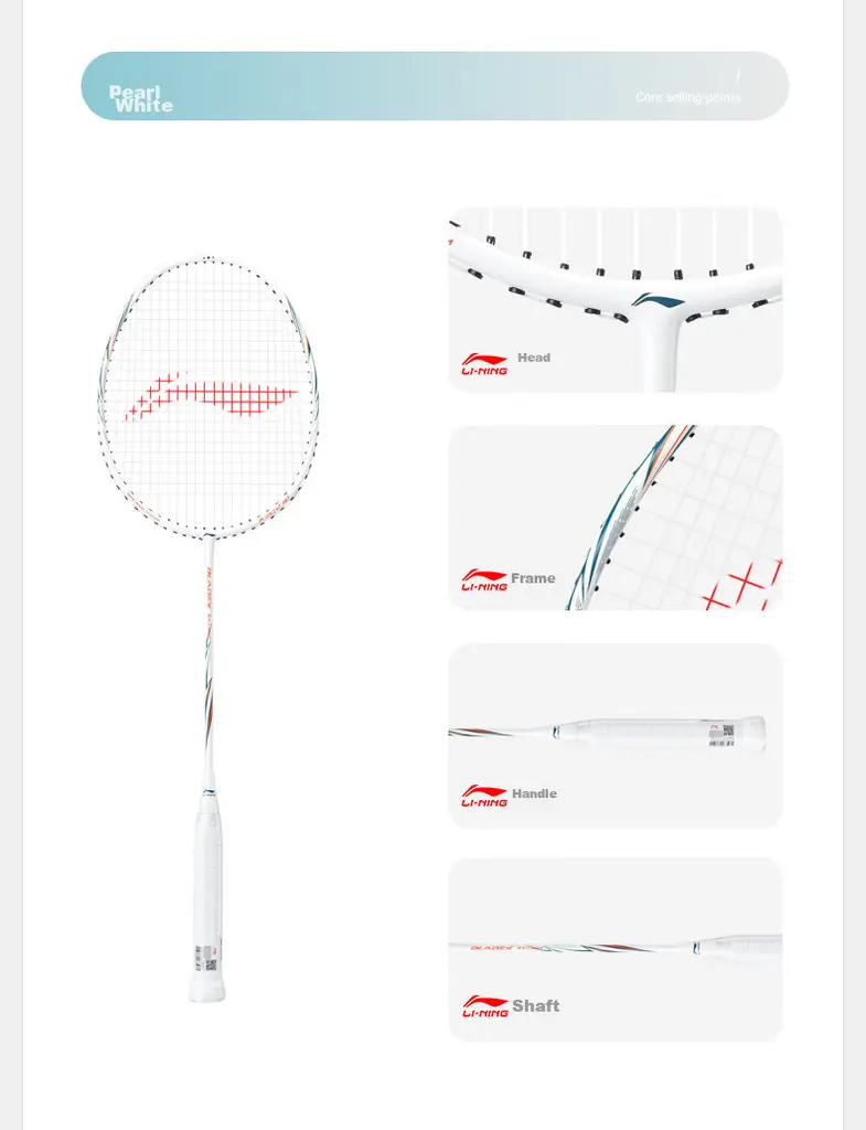 Li-Ning Reket za badminton, Bela