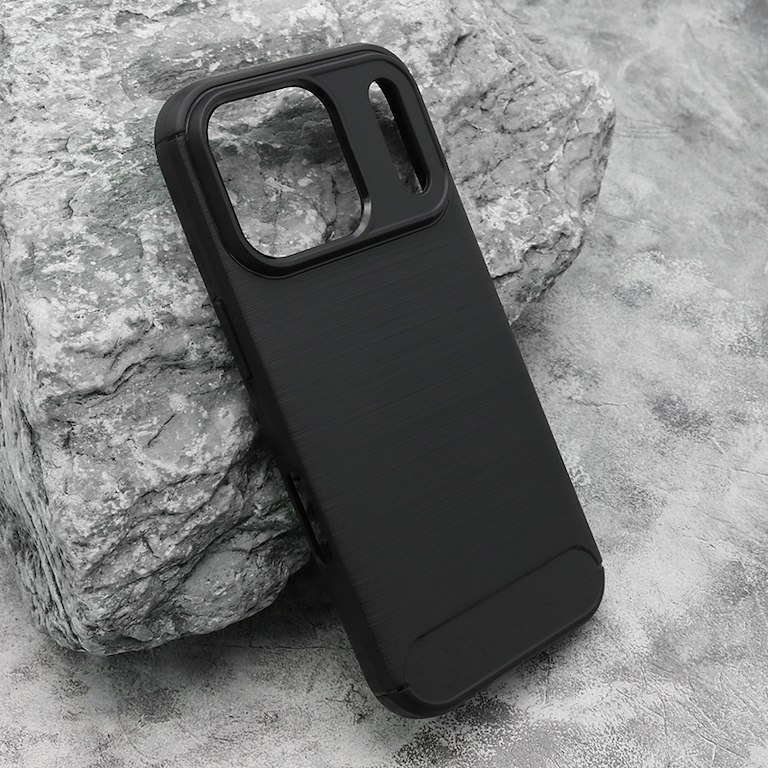 Futrola silikon BRUSHED za iPhone 17 Pro (6.3)/iPhone 18 Pro (6.3) crna