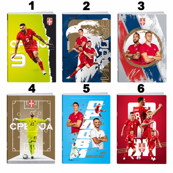 Serbia FSS Football Notebook – A4 & A5