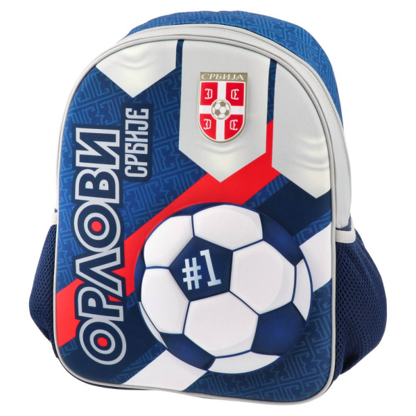Serbia FSS 3D Preschool Backpack – Football Ball