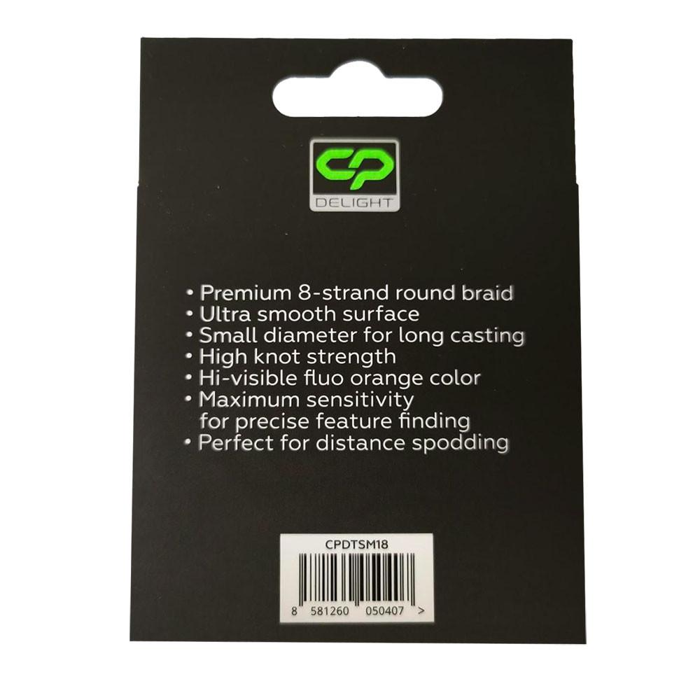 DELIGHT SPOD & MARKER BRAID X8 FLUO ORANGE x8 0.18mm 18lb 200m (CPDTSM18)