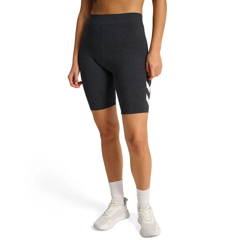 Hummel Ženske helanke HMLPulse Logo MW Short Tights, Crne